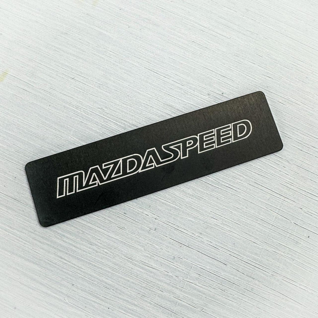 Mazdaspeed Weathertech Floor Mat Logo (Etched Metal) - Universal ...