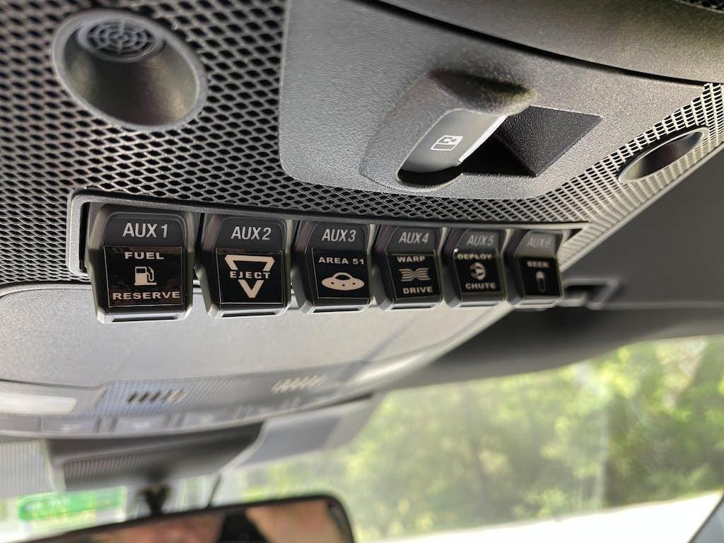 Auxiliary Switch Labels (Upfitter) - 17-20 F-150 Raptor, 17+ F-250 / F ...
