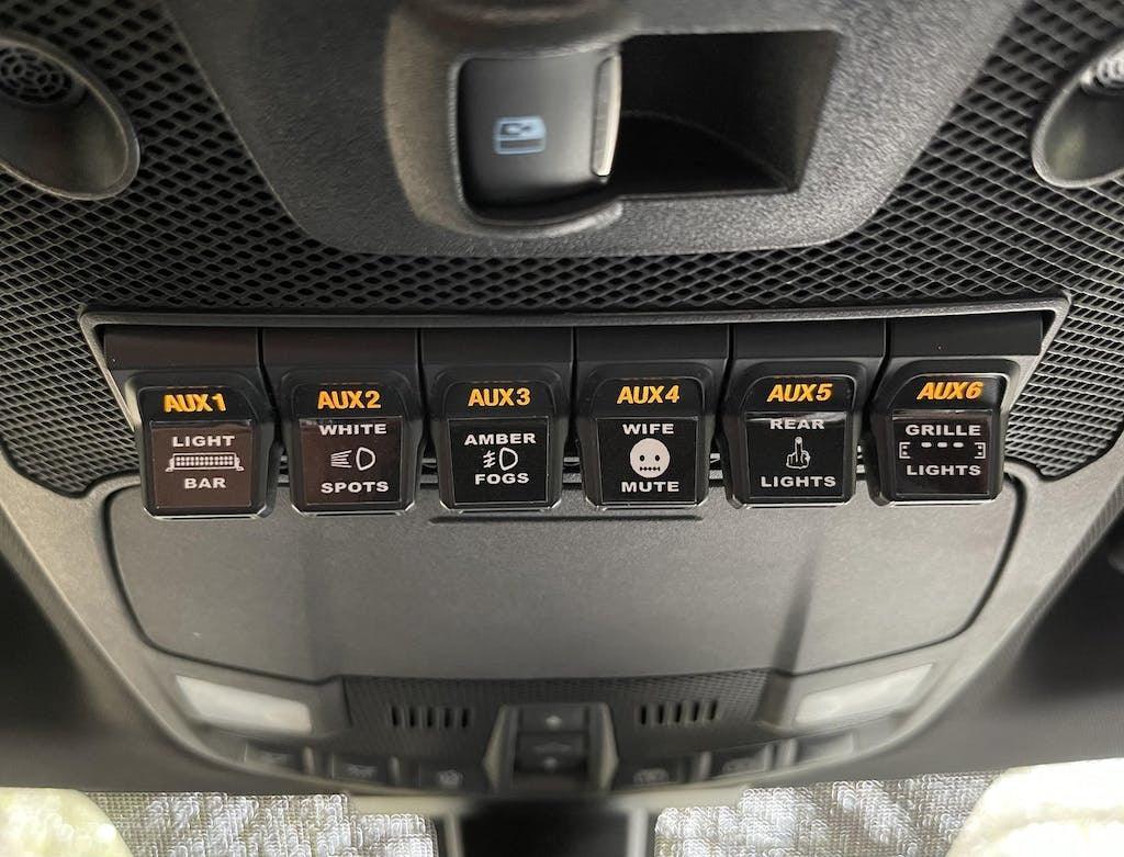 Auxiliary Switch Labels (Upfitter) - 17-20 F-150 Raptor, 17+ F-250 / F ...
