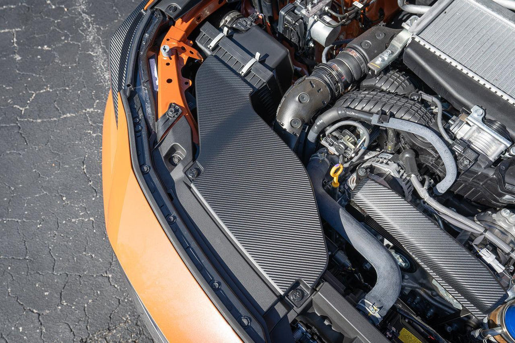 2022+ Subaru WRX 3D Carbon Engine Intake Duct Cover Overlay | StickerFab