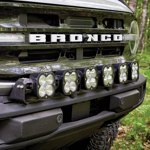 2021+ Bronco Plastic Bumper Baja Designs Bumper Light Bar - 6x XL Sport ...