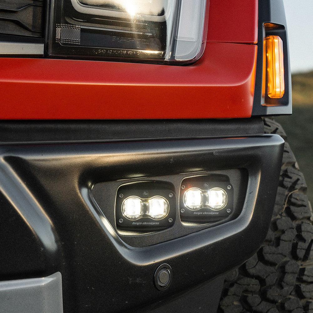 2021+ Bronco Raptor Baja Designs Dual SAE Fog Pocket Light Upgrade Kit ...