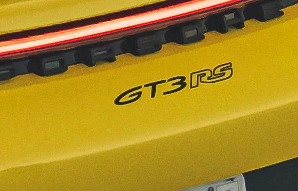 "GT3 RS" Rear Bumper Vinyl Logo Decal Emblem for Porsche Vehicles (992 ...