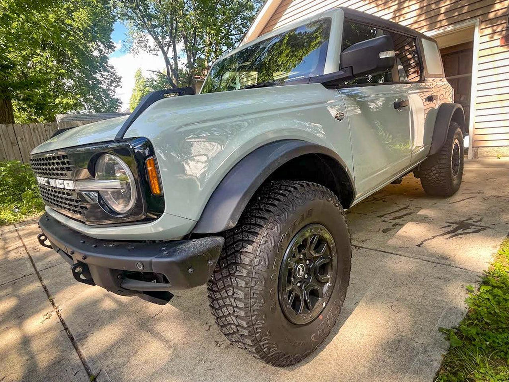 2021+ Bronco Stealth Paint Matched Hardtop Side Window Overlays - 4 ...