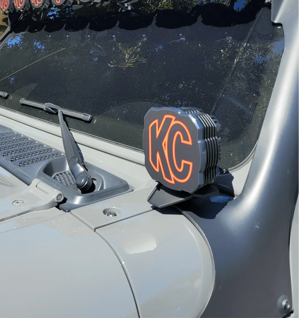 KC HiLITES Flex Era 4 Cover Overlays - Universal | StickerFab