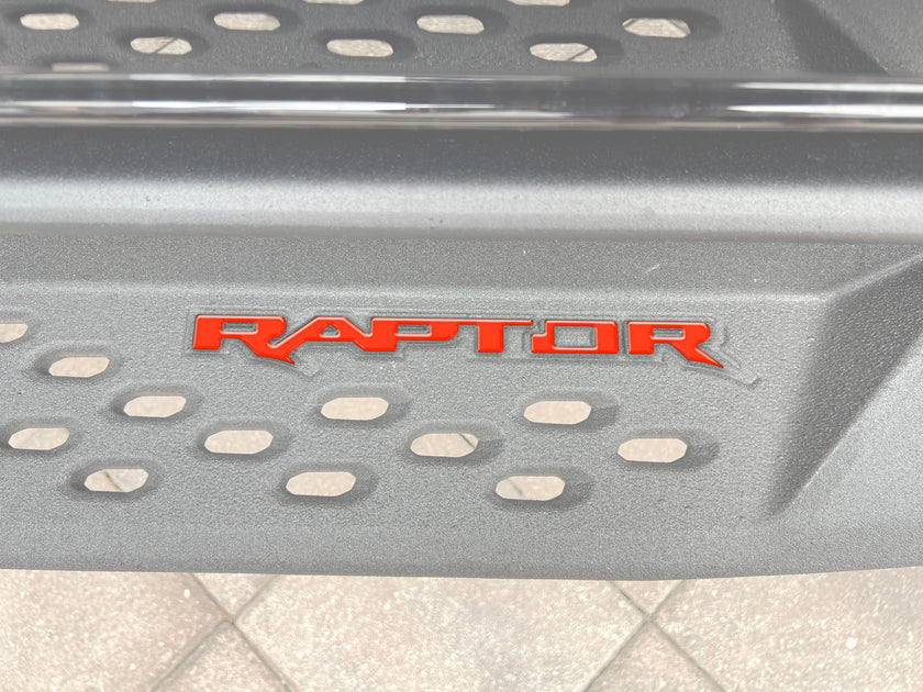 Domed Raptor Running Board Letter Overlays - 2022+ Bronco Raptor ...