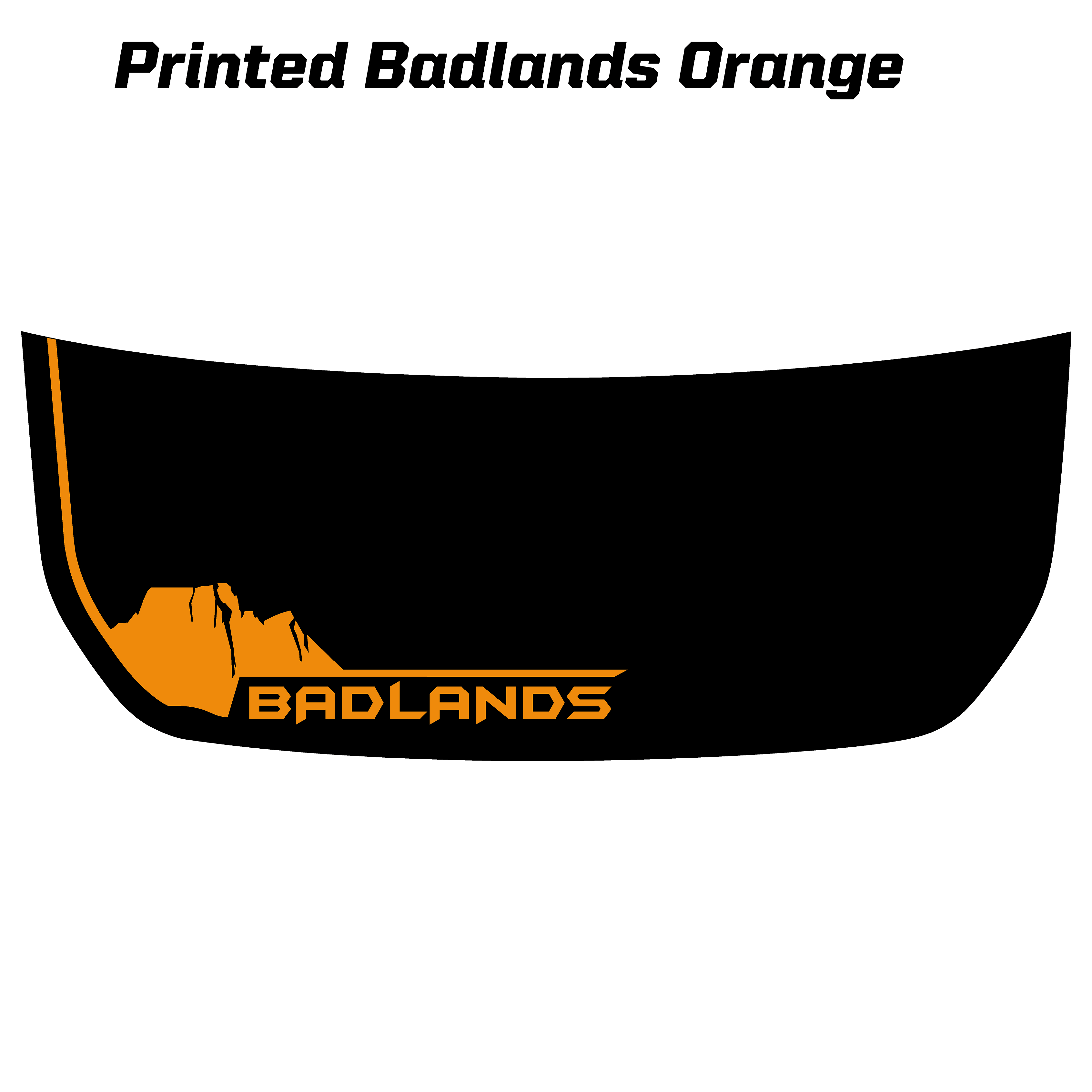 Badlands South Dakota 2021+ Bronco Stealth Hood Overlay (Printed Series ...