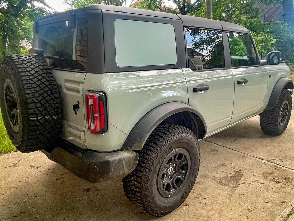 2021+ Bronco Stealth Paint Matched Hardtop Side Window Overlays - 4 ...