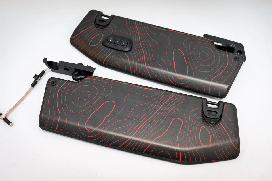 Jeep Wrangler JL & Gladiator JT Topographic Sun Visor Overlays (2018 ...