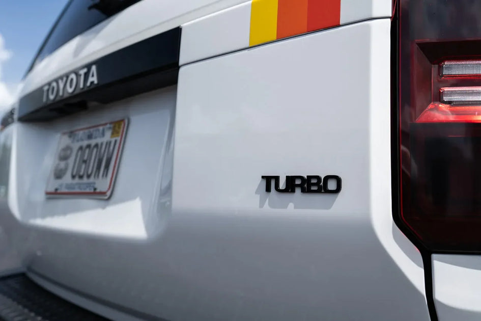 "TURBO" 2024+ Land Cruiser Acrylic Laser Series Tailgate Badge Tacoma ...