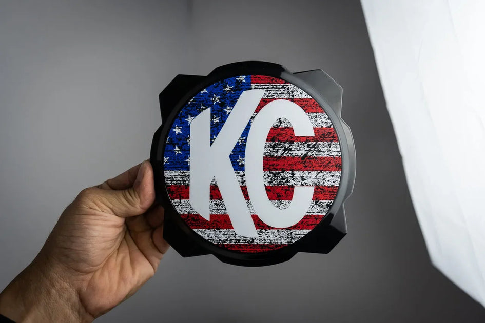 KC Pro6 American Flag Gravity Light Cover Overlays | StickerFab