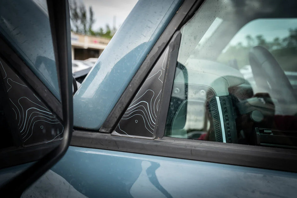2021+ Bronco Topographic Rear Window Triangle Overlay (Printed Series ...
