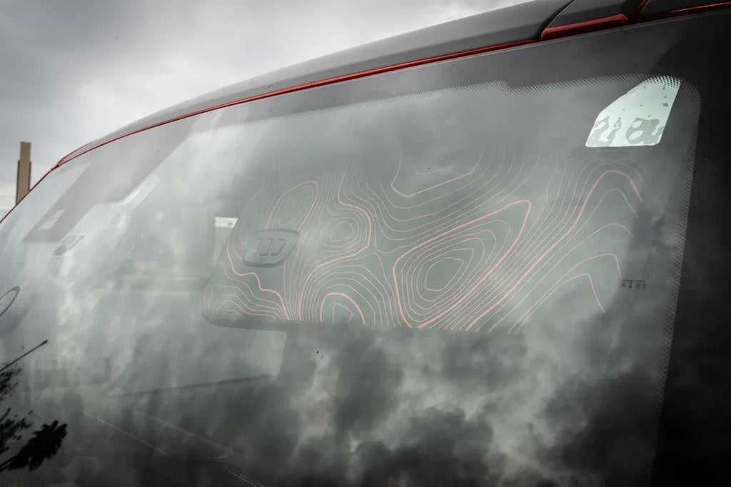 Topo Interior Sun Visor Overlays (Printed Series) - 2021+ Bronco (with ...