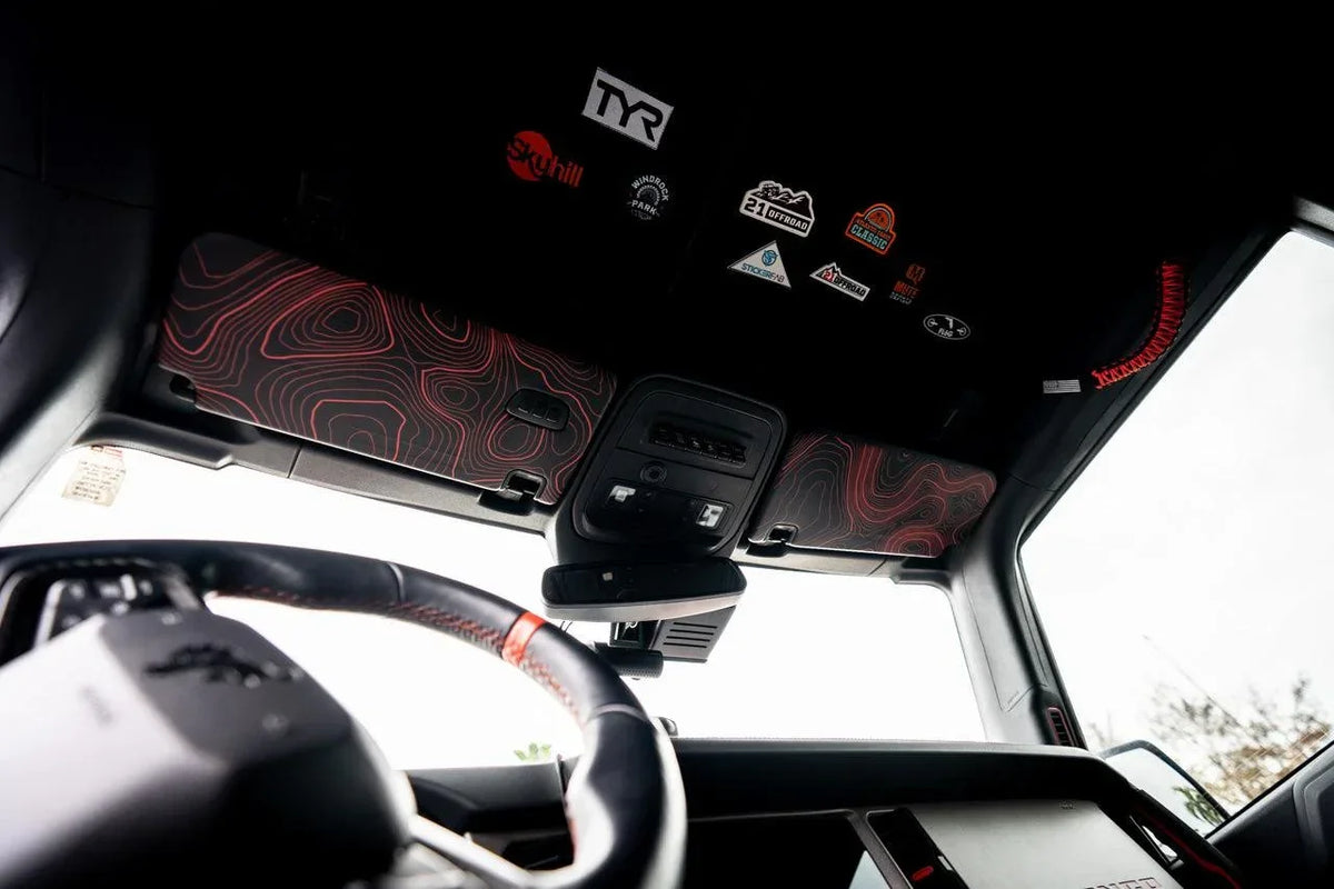 Topo Interior Sun Visor Overlays (Printed Series) - 2021+ Bronco (with ...