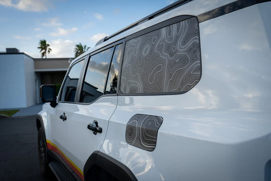 2024+ Land Cruiser / GX 550 Topographic Rear Window Overlay | StickerFab