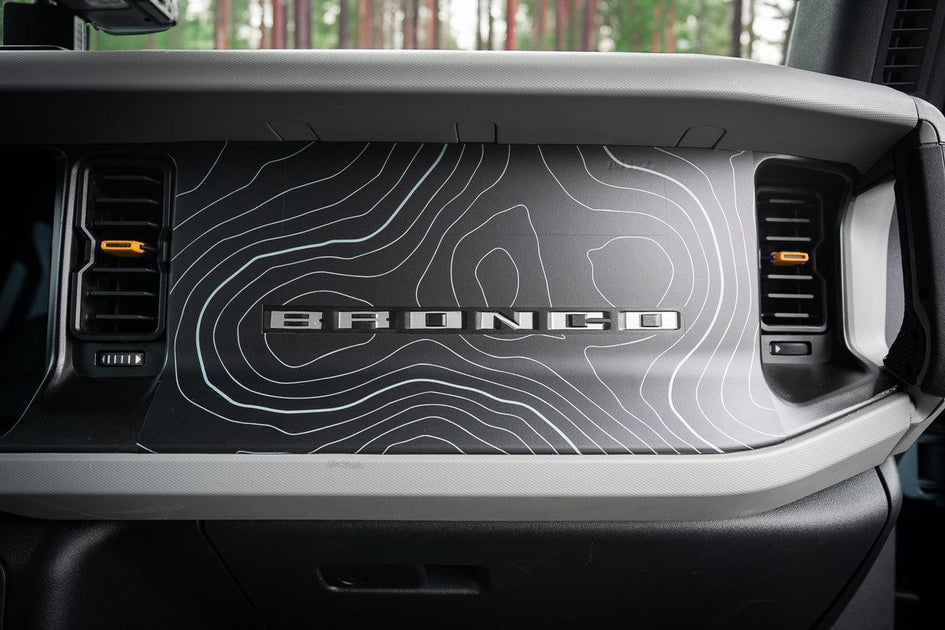 2021+ Bronco Topo 3 Piece Dash Kit | StickerFab
