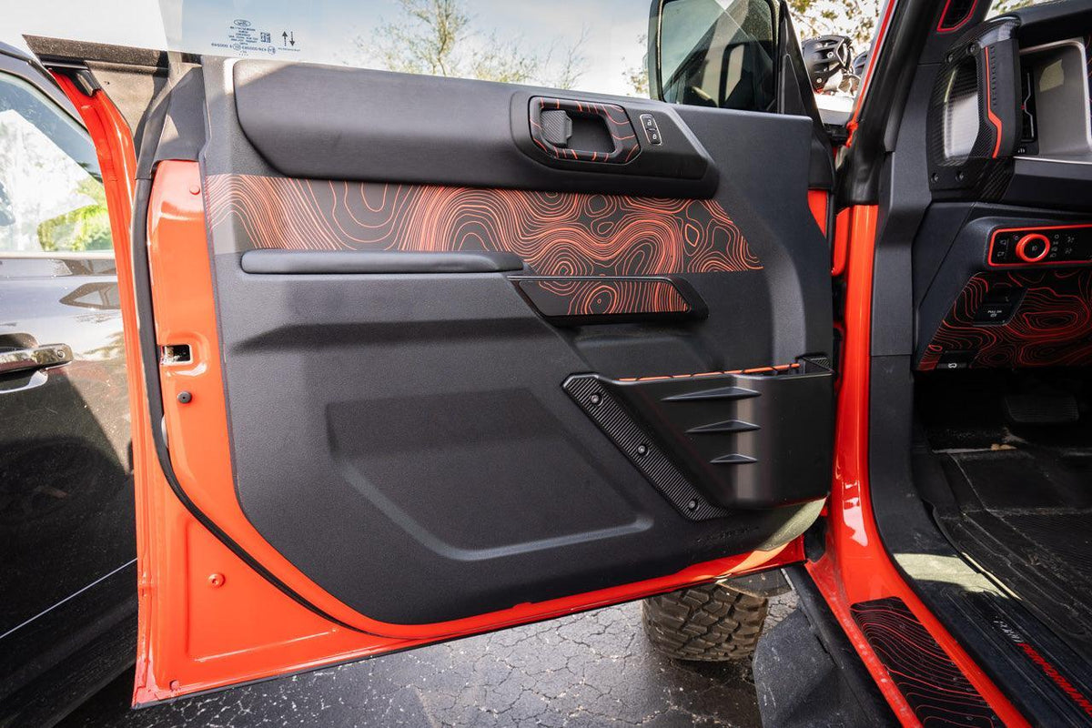 2021+ Bronco Topo Interior Front Door Grab Handles (Printed + Laser ...