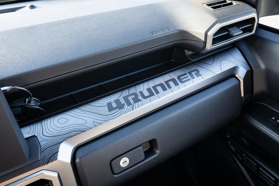 2025+ Toyota 4Runner Topographic Map Dash Overlays - 3 Piece Set ...