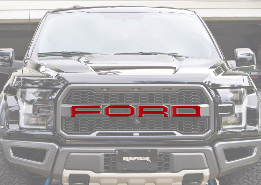 TufSkinz Domed Grille Letter Overlays Fits 2015-2020 Ford F-150 Raptor ...
