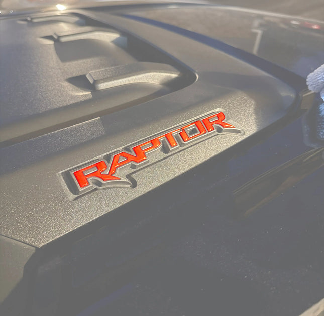Raptor Hood Cowl Emblem Inserts - 2021+ Bronco Raptor / F-150 Raptor ...