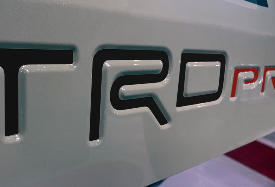 TVD TRD Pro Premium Decal Letter Inlays (Cast Series) - 2 ...