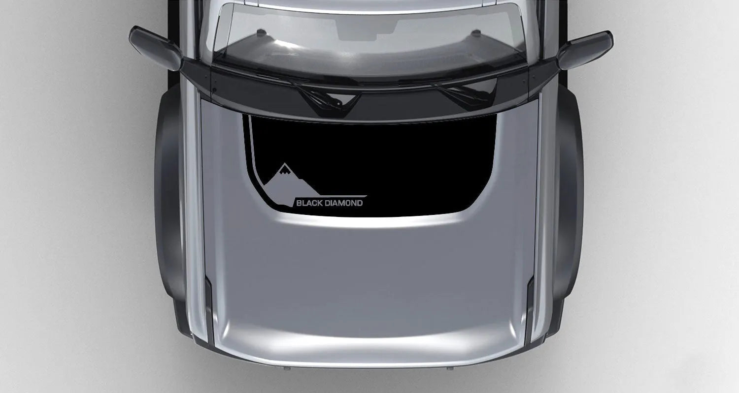 Black Diamond Trails 2021+ Bronco Stealth Hood Overlay (Printed Series ...