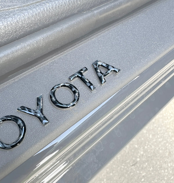Domed Door Sill Letter Overlays - 2025+ 4Runner | StickerFab