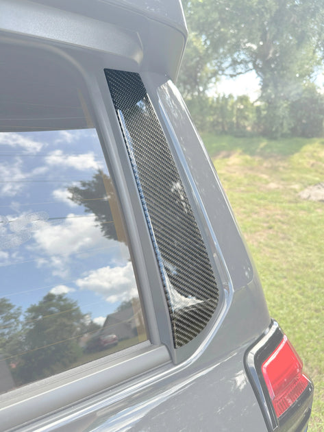 Domed Rear Window Side Pillar Overlays - 2025+ 4Runner | StickerFab