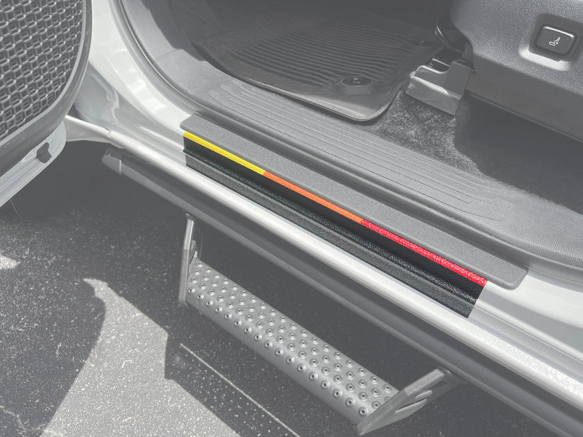 TufSkinz 2024+ Toyota Tacoma Door Sill Protection Overlays | StickerFab