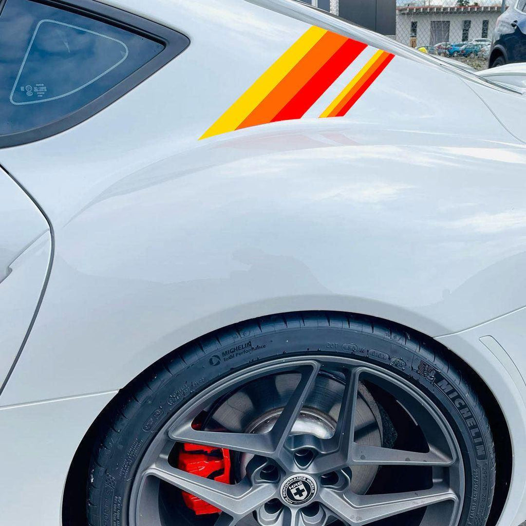 A91 Retro Heritage TRD Style Decklid Stripes - 2020+ Supra | StickerFab