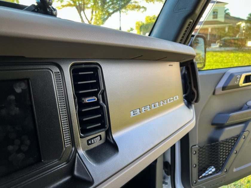AC Vent Tab Inlays - 2021+ Bronco | StickerFab