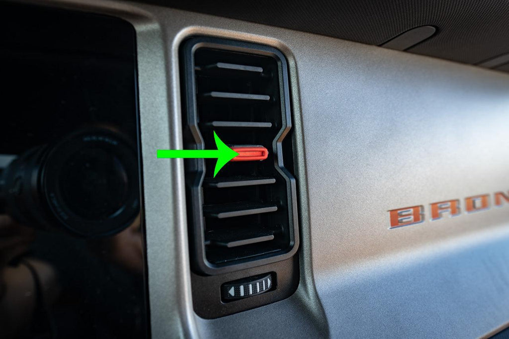 AC Vent Tab Inlays (Printed Series) - 2021+ Bronco | StickerFab