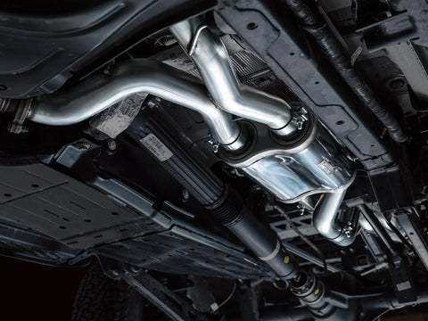 AWE Tuning 22-24 Ford Bronco Raptor 4WD Dual BashGuards Cat-Back Switc ...