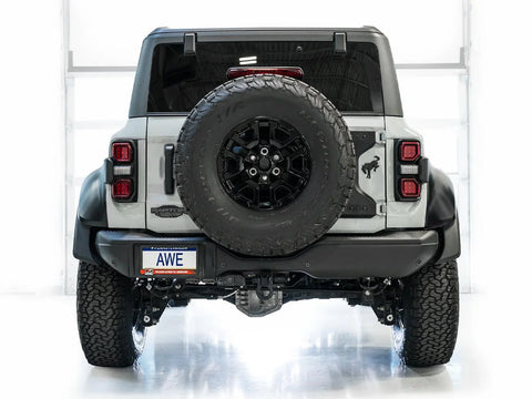 AWE Tuning 22-24 Ford Bronco Raptor 4WD Dual BashGuards Cat-Back Switc ...