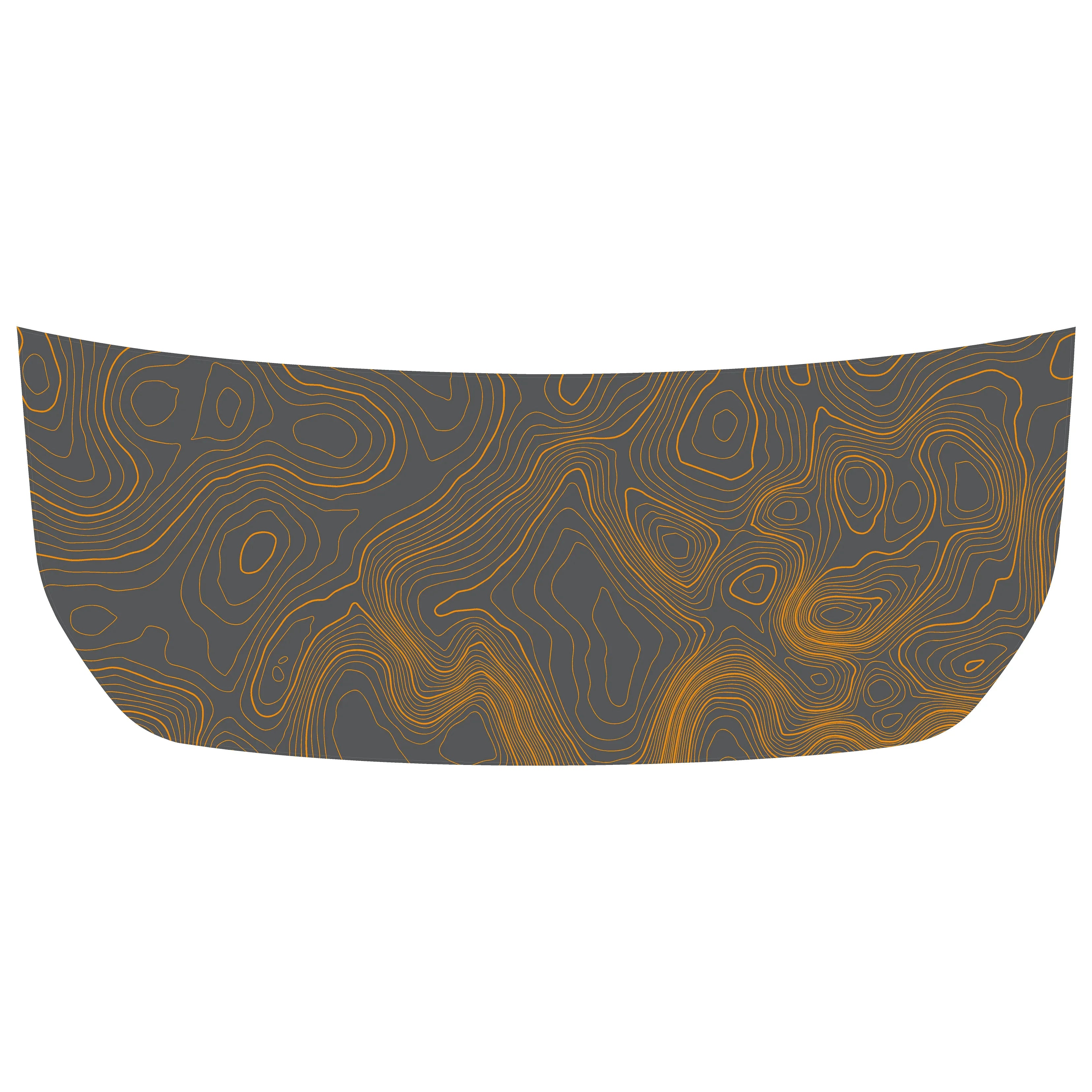 Stealth 2021+ Bronco Topographic Map Hood Overlay (Printed Series ...