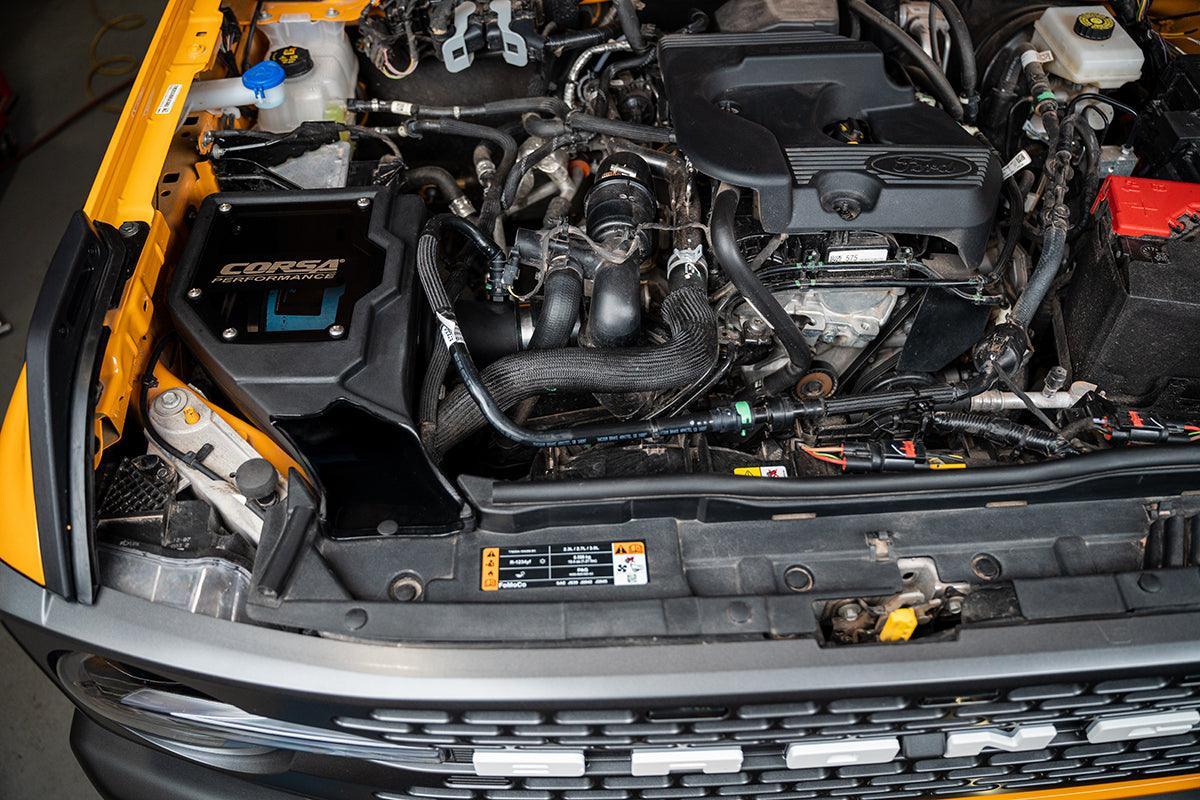 Corsa 21-22 Ford Bronco 2.3L Closed Box Air Intake - 2021+ Bronco 2.3L ...