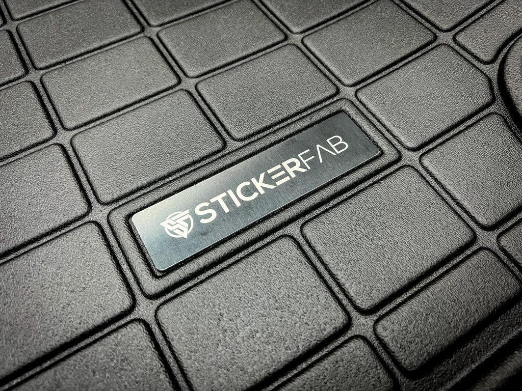 Custom Weathertech Floor Mat Logo (Etched Metal) - Universal – StickerFab