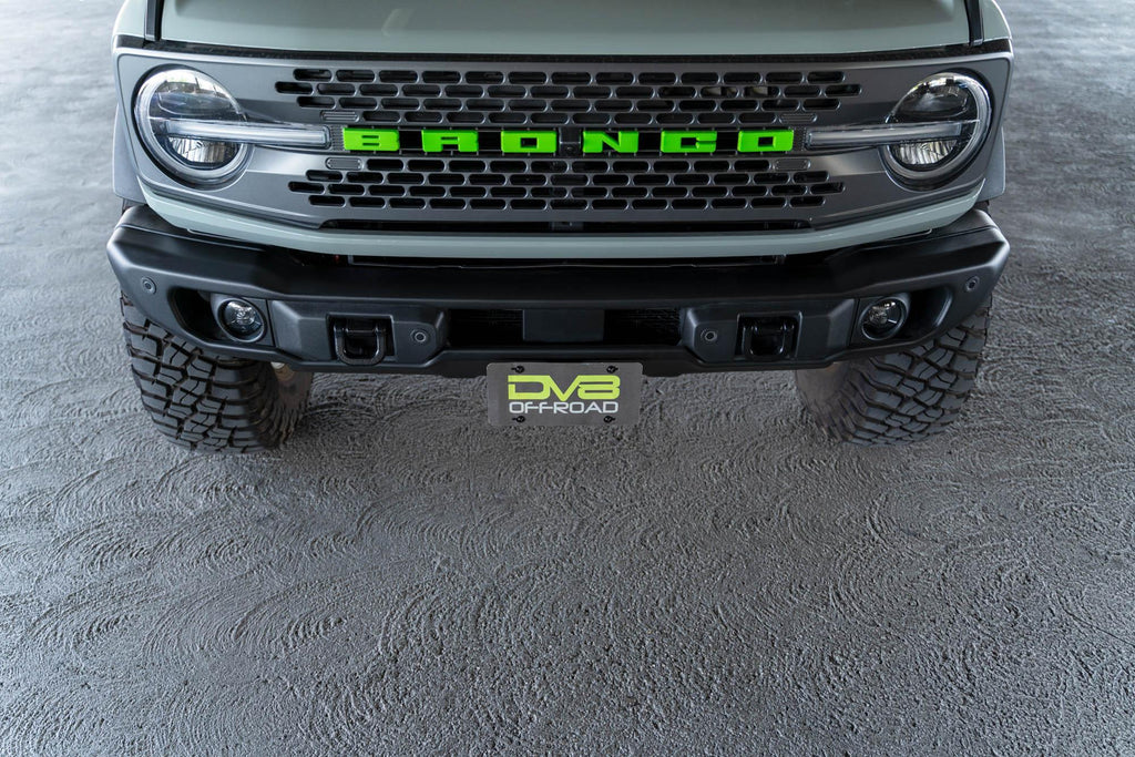 2021+ Bronco DV8 V1 License Plate Relocation Bracket for Capable Bumper ...