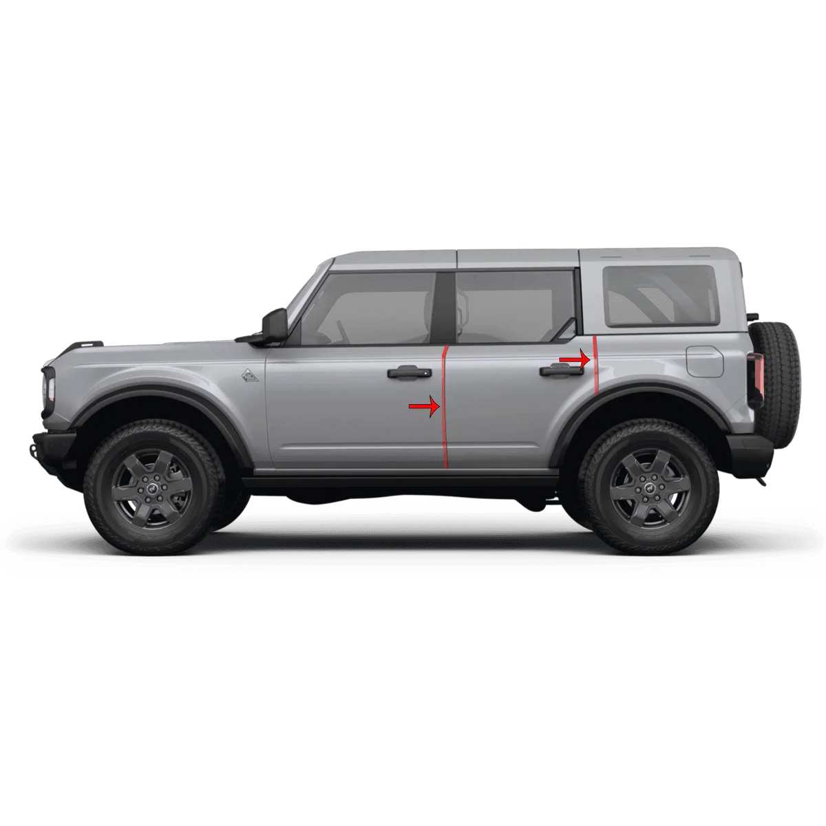2021+ Bronco eXpert Door Edge Protection Film (Clear PPF) – StickerFab