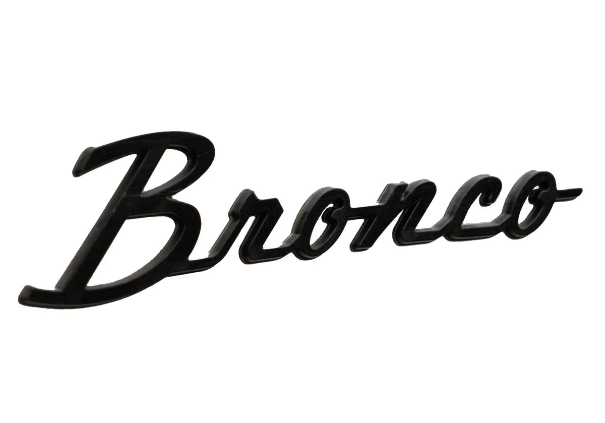 2021+ Bronco Ford Bronco OEM Matte Black Cursive Fender Emblems ...