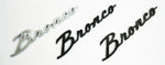 2021+ Ford Bronco Cursive Script Metal Emblems (Modified) – StickerFab