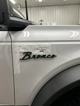 2021+ Ford Bronco Cursive Script Metal Emblems (Modified) – StickerFab