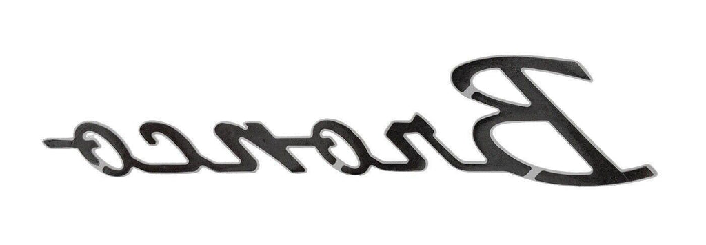 2021+ Bronco Ford Bronco Cursive Script Metal Emblems (Modified ...