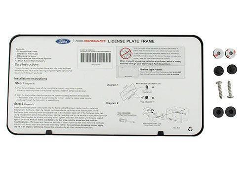 Ford Performance Black Stainless Steel Slim License Plate Frame ...
