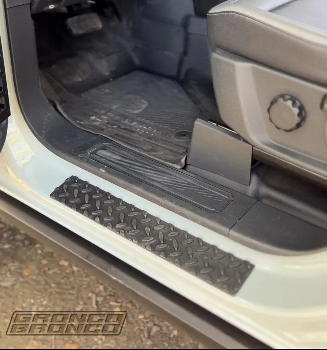 Gronco Bronco Rubber Diamond Plate Door Sill Protectors - 2021+ Bronco ...