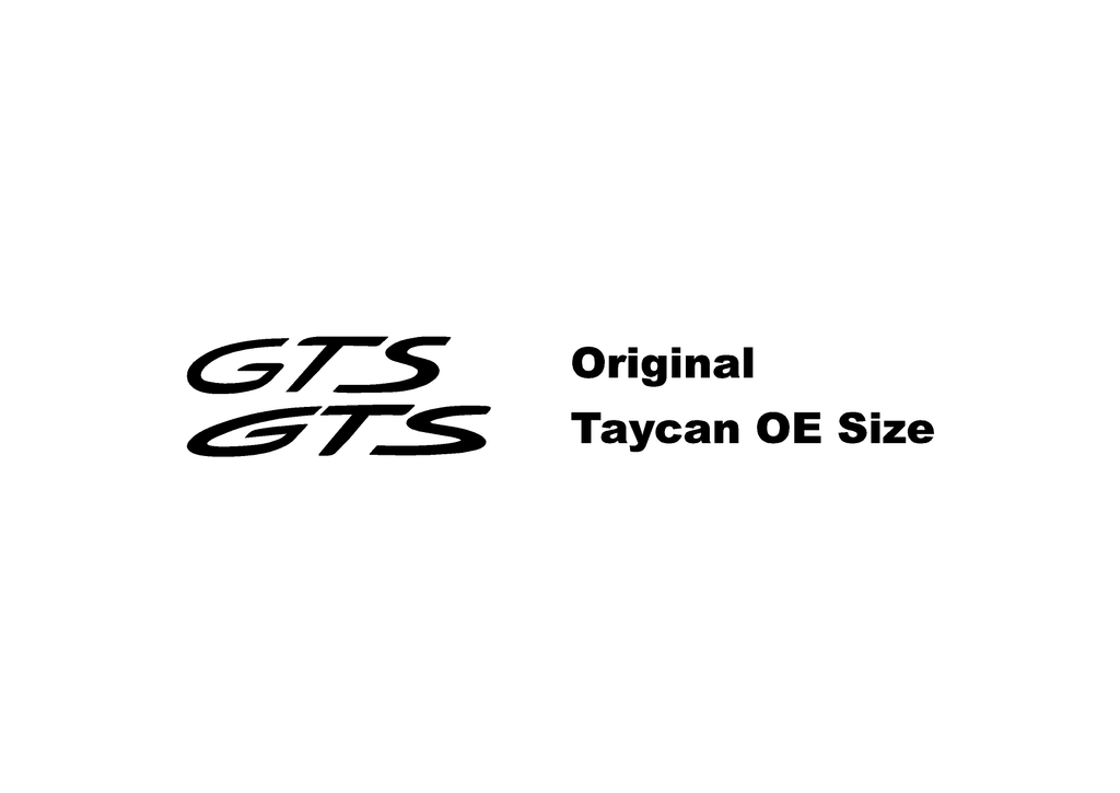 "GTS" Door Vinyl Logo Emblems for Porsche Vehicles (Boxter, Cayman, 91 ...