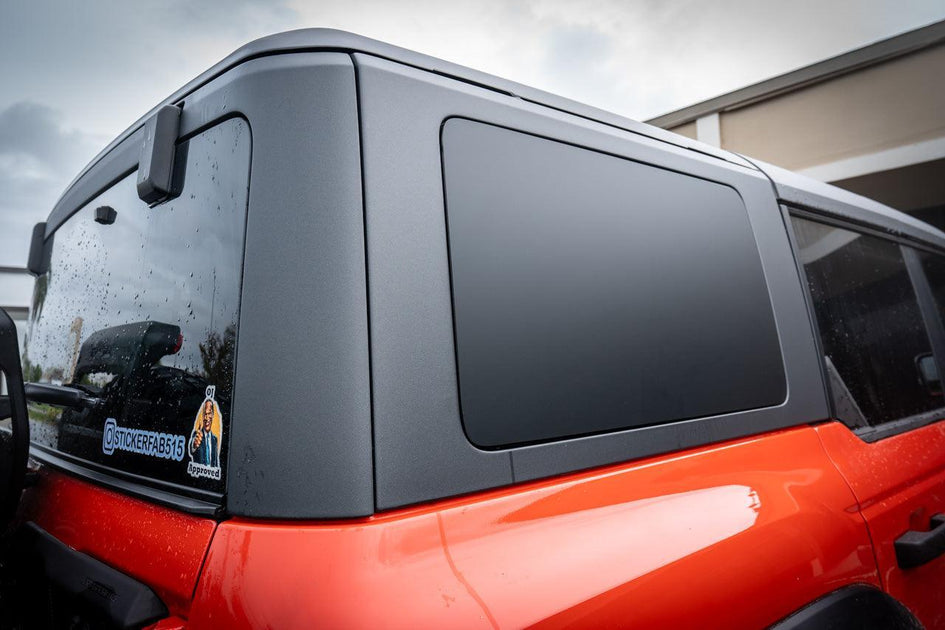 2021+ Ford Bronco Hardtop Window Blackout Vinyl - 4 Door | StickerFab