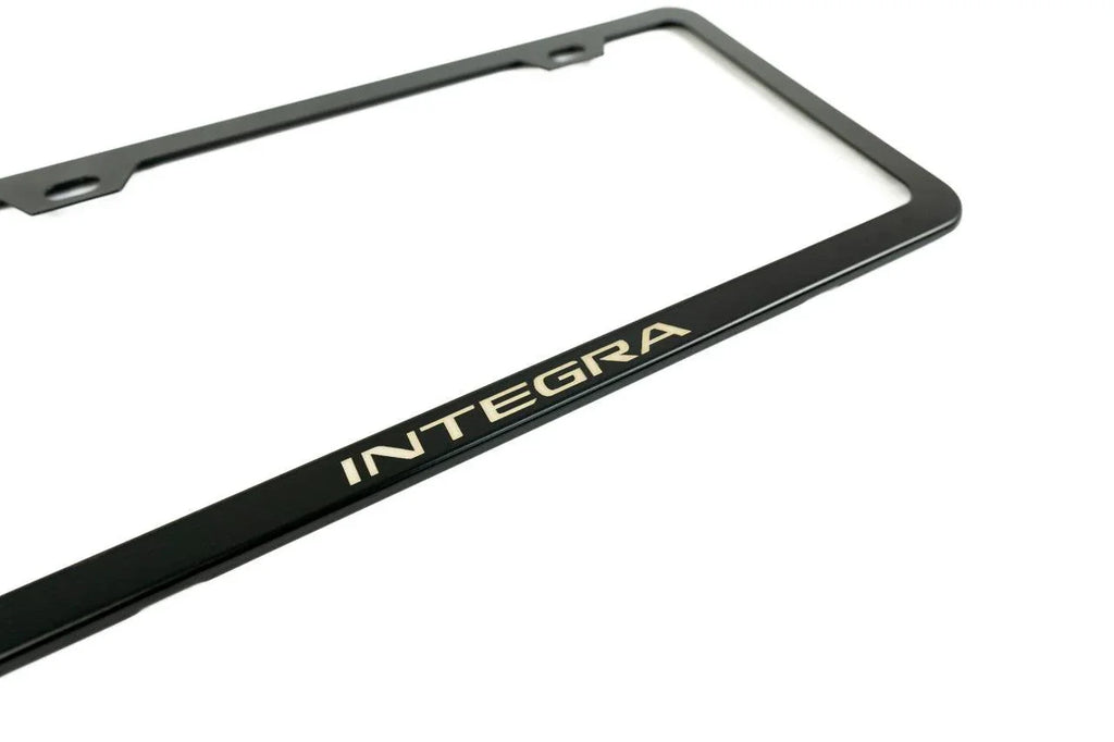 "Integra" License Plate Frame - Black, Pair – StickerFab