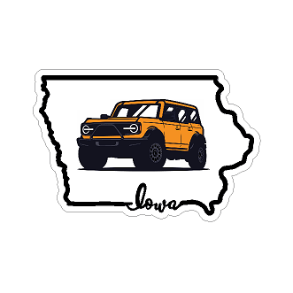 Iowa 6th Gen 3.5" Sticker - Universal – StickerFab