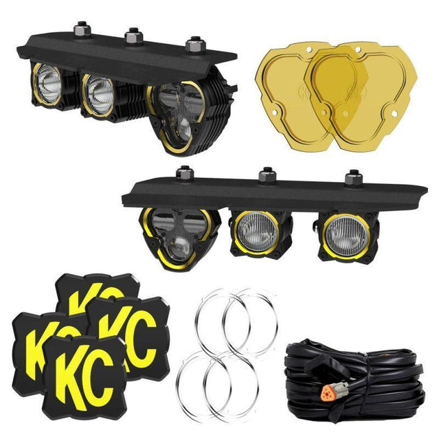 KC HiLiTES FLEX ERA 3 Dual Mode SAE Fog Light Pocket Kit - 2021+ Bronc ...